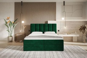 Manželská boxspring postel Axel 180x200 cm Barva: Krémová - Amor 04