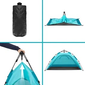 NILS Automatický pop-up plážový stan  NC4802 modrý