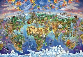 EUROGRAPHICS Puzzle Divy světa / 5000 dílků / 152,4 x 101,6 cm