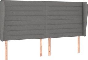Box spring postel s matrací tmavě šedá 180x200 cm textil 3128062