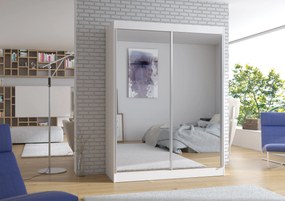 ADRK Furniture Posuvná skříň s zrcadlem FLOREST 150