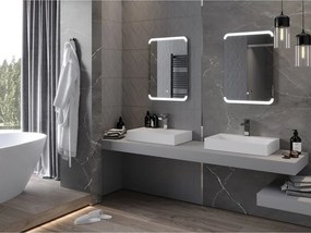Mexen Nida podsvícené koupelnové zrcadlo 50 x 70 cm, LED 6000K, antifog - 9806-050-070-611-00