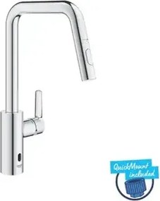 Grohe QuickFix Start - Elektronická dřezová baterie s výsuvnou sprškou