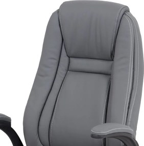 Kancelářské křeslo, houpací mechanismus, šedá ekokůže, KA-G301 GREY