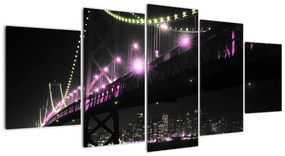 Noční most - obraz