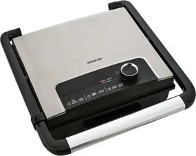 SENCOR SBG 3710SS stříbrná / Kontaktní gril / 2000 W / Regulace teplot