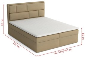 Casarredo Postel s matrací s ÚP WENDY BOX 180x200 ekokůže Soft 17