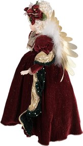 Socha Anděl ve zdobných šatech a svítícími křídly Angel Chris led - 50*23*65 cm