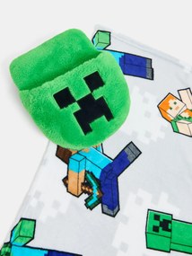 Sinsay - 2balení Minecraft deka s ohřívačem na nohy - zelená