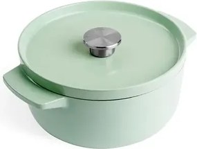 KITCHENAID Litinový kastrol s poklicí světle zelená 22 cm / 3,3 l / li