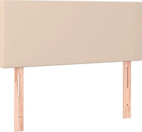 Box spring postel s matrací cappuccino 100x200 cm umělá kůže 3130648