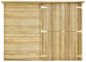 vidaXL Marketos Zahradní kůlna na kola 232 x 110 x 170 cm impregnovaná borovice