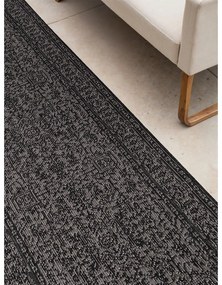 Černobílý vnitřní a venkovní běhoun 80x250 cm Duet Kona – NORTHRUGS