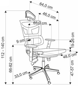 Kancelářská židle Esbelto, černá