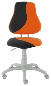 Dětská rostoucí židle Fuxo S-Line černá/oranžová - 3D6663