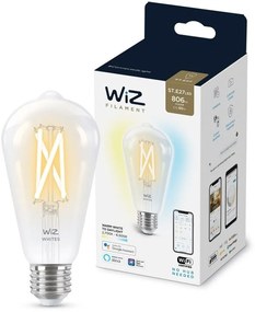 Wiz tunable white 8718699787172 inteligentní led filamentová žárovka e27 | 1x6,7w | 806lm | 2700-6500k