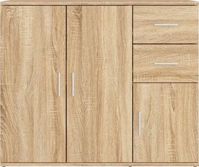vidaXL Příborník 91 x 29,5 x 75 cm kompozitní dřevo [823275] Barva: dub sonoma