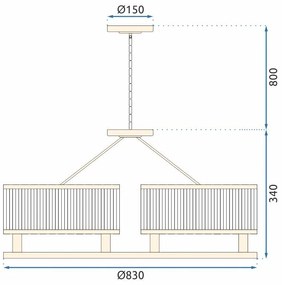 Toolight Závěsné svítidlo s krystaly APP789-6C