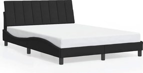 Rám postele bez matrace Hanko černý 140 x 190 cm samet 3207845
