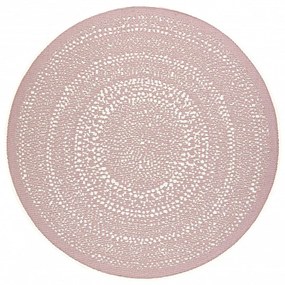 Kusový koberec Flats růžový kruh 120cm