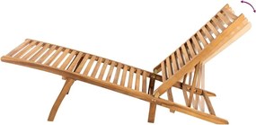 Zahradní lehátko masivní teak 316151