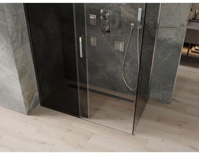Mexen Omega sprchový kout 130x70cm, 8mm sklo, chromový profil-šedé sklo, 825-130-070-01-40