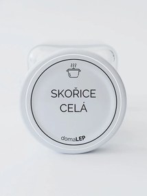 Samolepka na kořenky SKOŘÍCE CELÁ průhledná 5 cm základní písmo