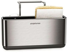 Simplehuman - Držák na houbičky, kartáčovaná nerez KT1134