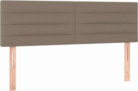 Box spring postel s matrací taupe 140x200 cm textil 3126889
