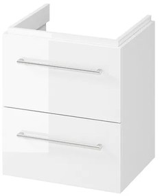 Cersanit Larga, závěsná umyvadlová skříňka 50cm, bílá lesklá, S932-067