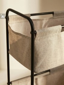Sinsay - Kovový regál na kolečkách s látkovými koši - béžová