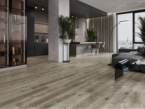 Mexen Kansas vinylové panely 1240 x 182 mm SPC 6,5 mm, podložka IXPE 1,5 mm, 4 V-drážka, Dub - F1032-1240-182-505-4V1-01