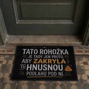 Mercury Flooring, Rohožka Hnusná podlaha 40x60 cm, 40x60, černá
