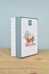 Doudou Dárková sada Plyšová kravička Aneth s úchytem na dudlík 19 cm /