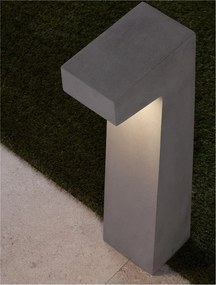 NV 9540212 Venkovní sloupkové svítidlo ARAN šedý beton skleněný difuzor LED 5W 3000K 120-230V IP65 - NOVA LUCE