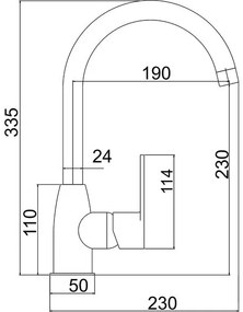 Novaservis Titania Fresh Dřezová baterie, chrom 96713,0