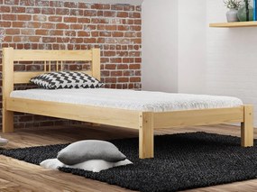 Magnat Borovicová postel Naya 90x200 cm - Bílá