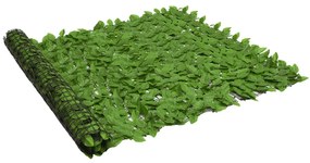 Balkonová zástěna se zelenými listy 300 x 150 cm 3216425