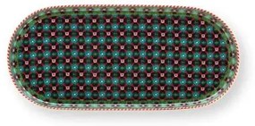 Pip Studio Berry Blues servírovací tác 25x12cm, zelený