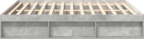 Rám postele betonově šedý 180 x 200 cm Super King Size 3203883