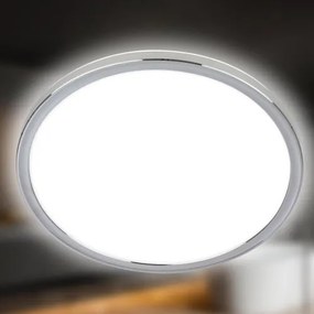 LED svítidlo BRILONER Pulap průměr 42cm 22W IP54 neutrální bílá chrom 3873018