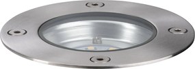 P 94228 Plug & Shine zemní svítidlo kruhové IP65 3000K 4W 24V stříbrná - PAULMANN