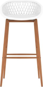 Barové stoličky 4 ks bílé 248165