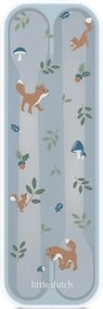 Světle modré plastové dětské lžičky v sadě 2 ks Forest Friends – Mepal