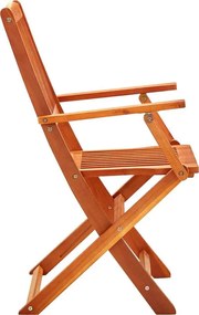 vidaXL Skládací zahradní židle 8 ks masivní eukalyptové dřevo [3087148]