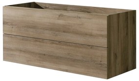 Mereo Mereo, Aira, koupelnová skříňka 121 cm, bílá, dub, šedá, CN743S