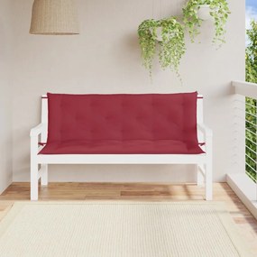 vidaXL Podušky na zahradní lavici 2ks 150x50x3cm oxfordská látka [361697] Barva: vínová červená