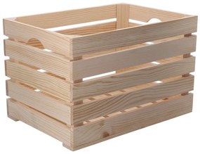 ČistéDřevo Dřevěná bedýnka 46 x 32 x 30 cm