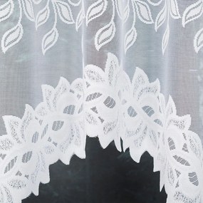Dekorační oblouková krátká záclona na žabky BASTIA 130 bílá 300x130 cm MyBestHome