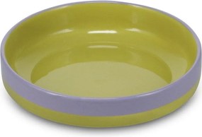 Zelený/fialový hluboký talíř z kameniny ø 21 cm Duo – ONA